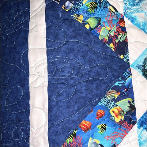 Sea Turtle - Quilting Pantograph Pattern — QuiltingPantographs.com