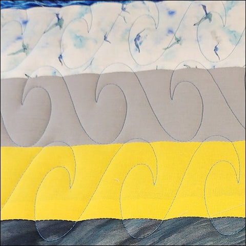 Tidal Wave - Quilting Pantograph Pattern — QuiltingPantographs.com