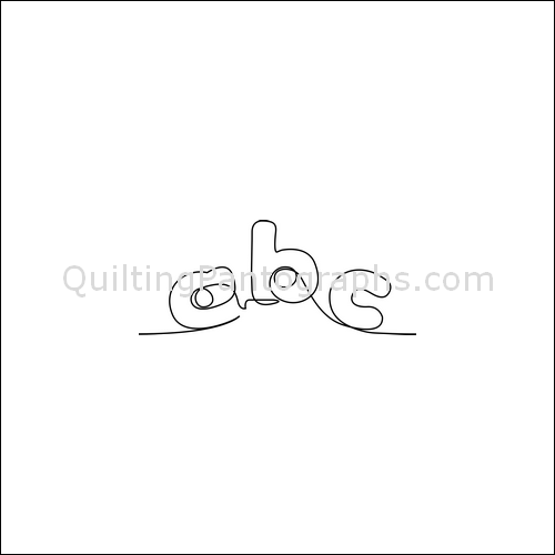 ABC Letters - Quilting Pantograph Pattern — QuiltingPantographs.com