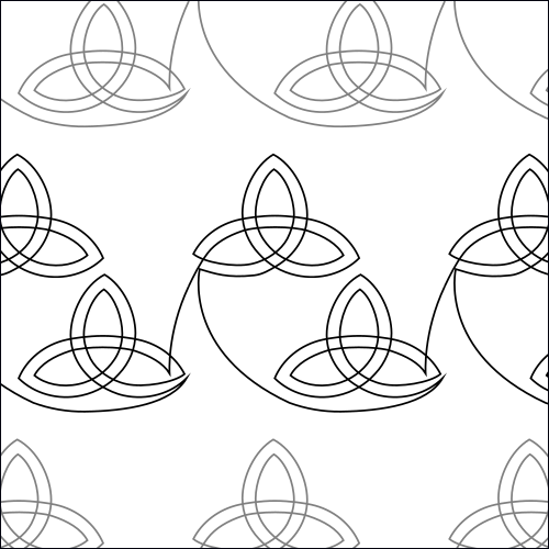 Celtic Triangles - Quilting Pantograph Pattern — QuiltingPantographs.com