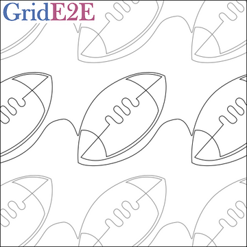 Football Touchdown - Quilting Pantograph Pattern — QuiltingPantographs.com