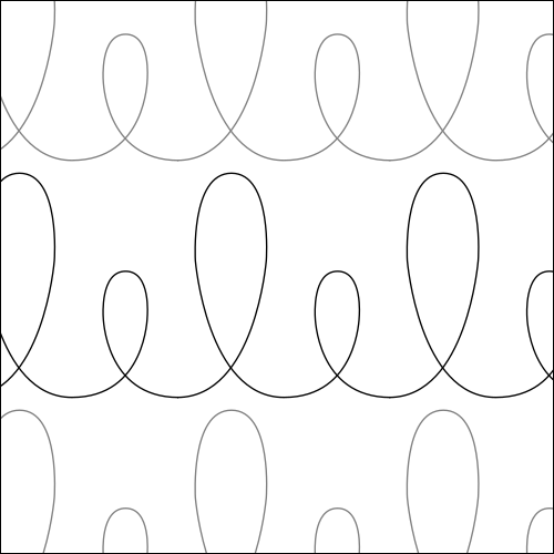 Hoopy Loopy - Quilting Pantograph Pattern — QuiltingPantographs.com