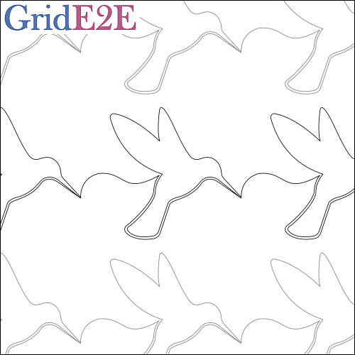 Hummingbird Quilt Pattern Template
