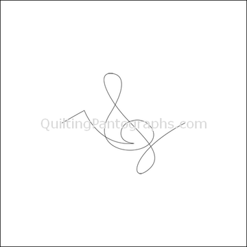 Musical Staff - Quilting Pantograph Pattern — QuiltingPantographs.com