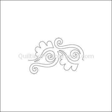Paisley Scrolls - Quilting Pantograph Pattern — QuiltingPantographs.com
