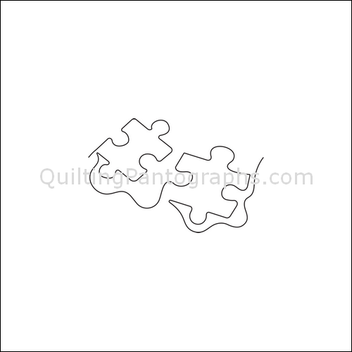 Phyllis's Puzzle Pieces - Quilting Pantograph Pattern ...