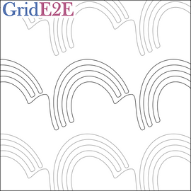 Rainbow Connections - Quilting Pantograph Pattern — Quilting Pantographs