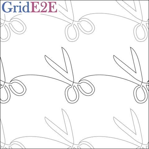 Sewing Scissors - Quilting Pantograph Pattern — QuiltingPantographs.com