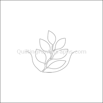 Spring Leaves - Quilting Pantograph Pattern — QuiltingPantographs.com