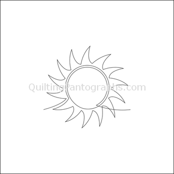 Summer Sunshine- Quilting Pantograph Pattern — QuiltingPantographs.com