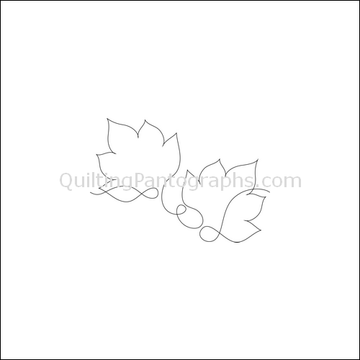 Sweet Gum Leaves - Quilting Pantograph Pattern — QuiltingPantographs.com