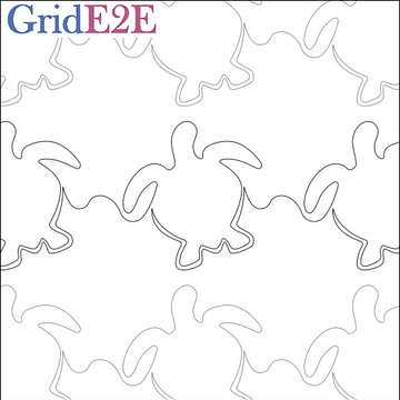 Swimming Turtles - Quilting Pantograph Pattern — QuiltingPantographs.com