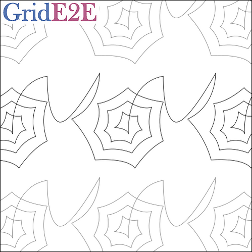 Tangled Spiderwebs - Quilting Pantograph Pattern — QuiltingPantographs.com