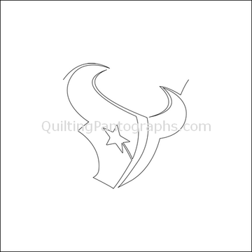 Texas Football - Quilting Pantograph Pattern — QuiltingPantographs.com