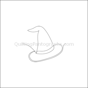 Witch Hat - Quilting Pantograph Pattern — QuiltingPantographs.com