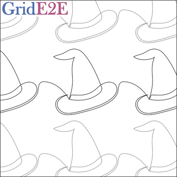 Witch Hat - Quilting Pantograph Pattern — QuiltingPantographs.com