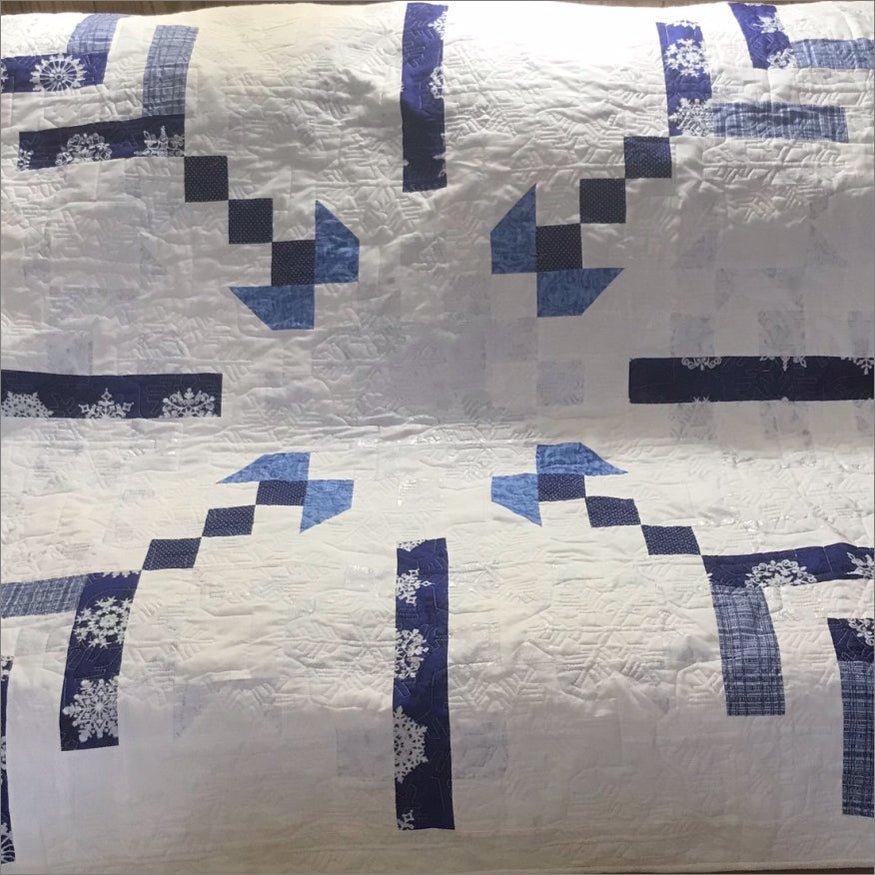 January Snowflake - Quilting Pantograph Pattern — QuiltingPantographs.com