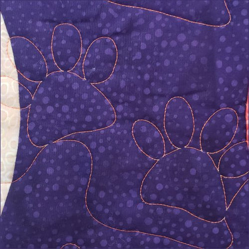 Rizzo's Paw Prints - Quilting Pantograph Pattern — QuiltingPantographs.com