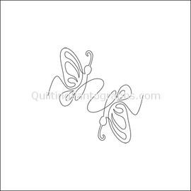 Butterfly Rose Flip - Quilting Pantograph Pattern — QuiltingPantographs.com