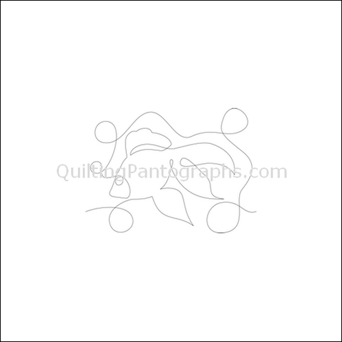 Lady Fish - Quilting Pantograph Pattern — QuiltingPantographs.com
