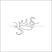 Kingston's Crown - Quilting Pantograph Pattern — QuiltingPantographs.com