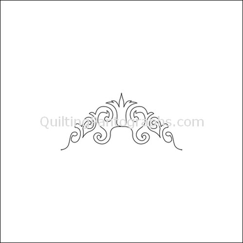 Queens Crown - Quilting Pantograph Pattern — QuiltingPantographs.com