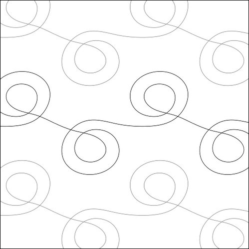 Circle Swirls - Quilting Pantograph Pattern — QuiltingPantographs.com