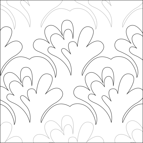 Feather Flower - Quilting Pantograph Pattern — QuiltingPantographs.com