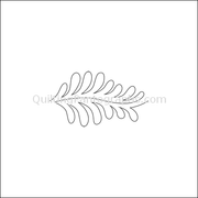 Palm Leaf Feather - Quilting Pantograph Pattern — QuiltingPantographs.com