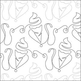 Ice Cream Cone - Quilting Pantograph Pattern — QuiltingPantographs.com