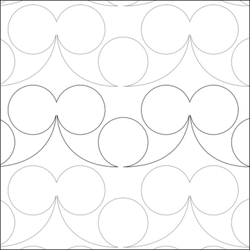 Circle Pebbles - Quilting Pantograph Pattern — QuiltingPantographs.com