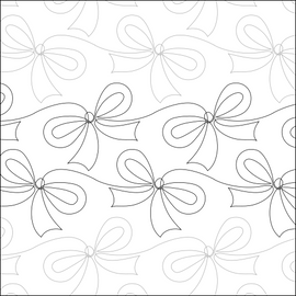 Christmas Bow - Quilting Pantograph Pattern — QuiltingPantographs.com