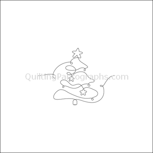 Christmas Tree - Quilting Pantograph Pattern — QuiltingPantographs.com