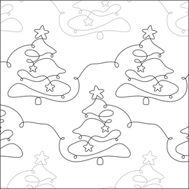 Christmas Tree - Quilting Pantograph Pattern — QuiltingPantographs.com