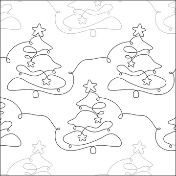 Christmas Tree - Quilting Pantograph Pattern — QuiltingPantographs.com