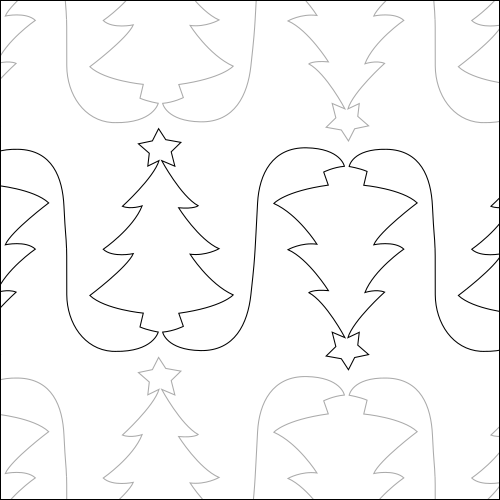 O' Christmas tree - Quilting Pantograph Pattern — QuiltingPantographs.com