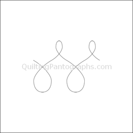 Poly Loops - Quilting Pantograph Pattern — QuiltingPantographs.com