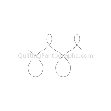 Poly Loops - Quilting Pantograph Pattern — QuiltingPantographs.com