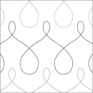 Poly Loops - Quilting Pantograph Pattern — QuiltingPantographs.com