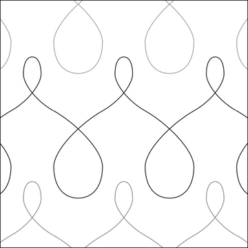 Poly Loops - Quilting Pantograph Pattern — QuiltingPantographs.com