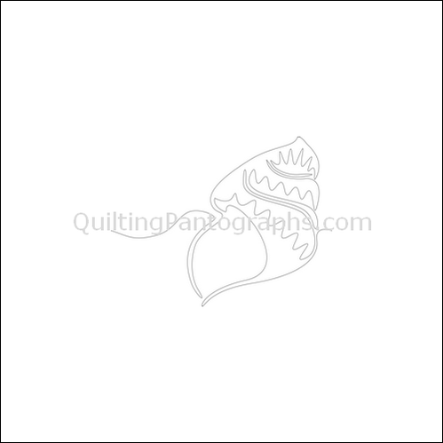 Sally's Seashell - Quilting Pantograph Pattern — QuiltingPantographs.com