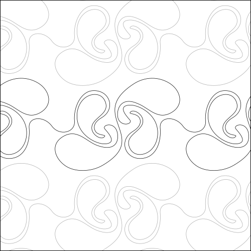 Paisley Swirls - Quilting Pantograph Pattern — QuiltingPantographs.com