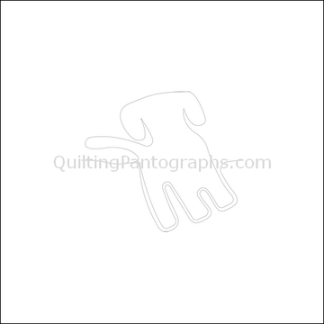 Puppy Dog Meeko - Quilting Pantograph Pattern — QuiltingPantographs.com
