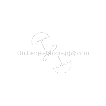 Umbrella Loops - Quilting Pantograph Pattern — QuiltingPantographs.com