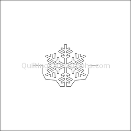 January Snowflake - Quilting Pantograph Pattern — QuiltingPantographs.com