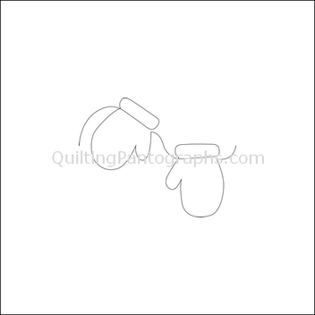 Winter Mittens - Quilting Pantograph Pattern — QuiltingPantographs.com