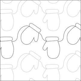 Winter Mittens - Quilting Pantograph Pattern — QuiltingPantographs.com