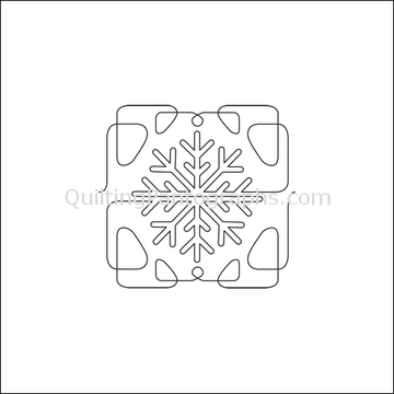 Winter Snowflake Border - Quilting Pantograph Pattern ...