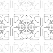 Winter Snowflake Border - Quilting Pantograph Pattern ...
