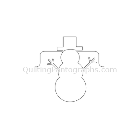 Winter Snowman - Quilting Pantograph Pattern — QuiltingPantographs.com